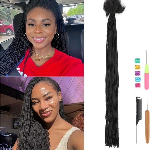 Hair | 24 Loc Extensions Human Hair 2cm Thickness 24inch 33strands ...